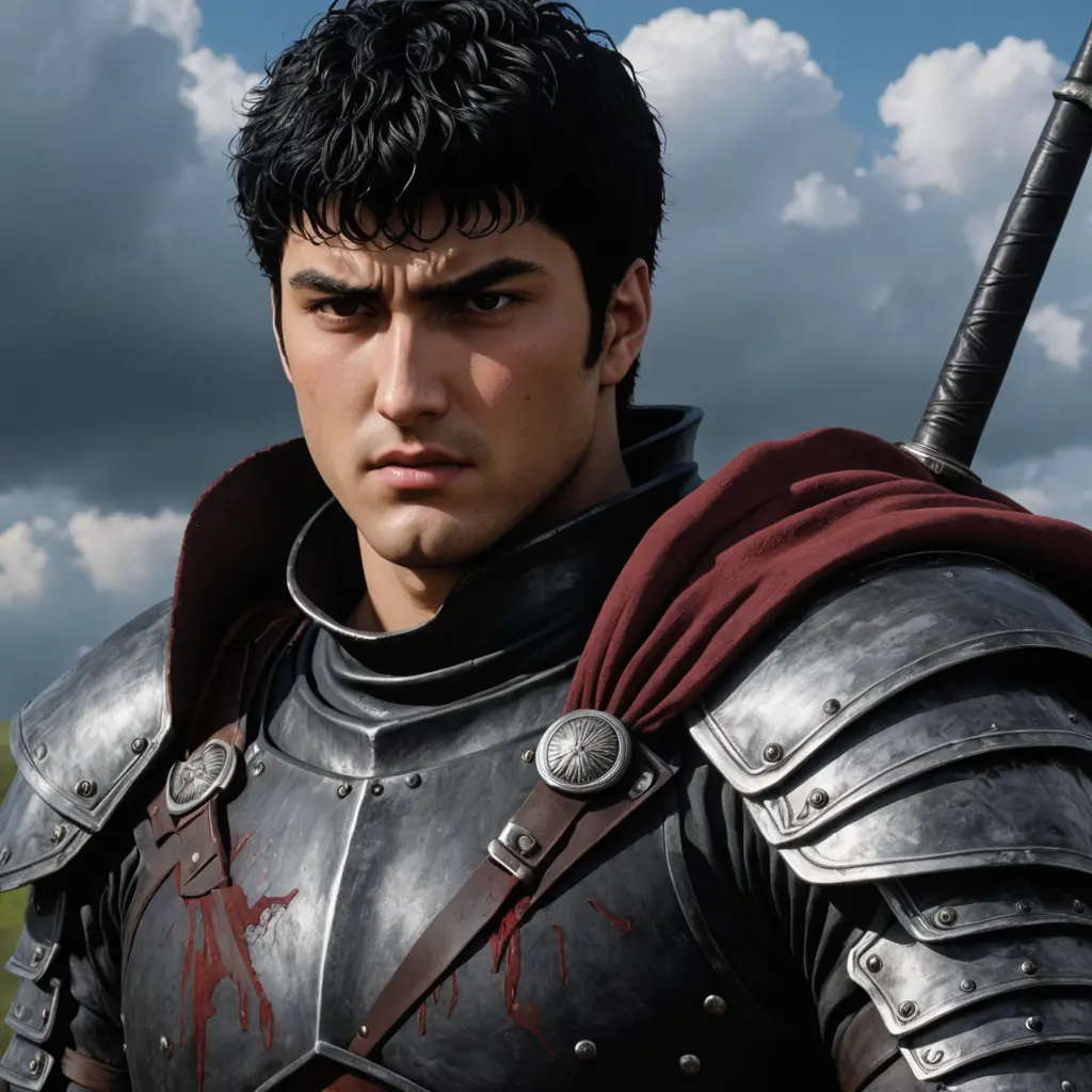 berserk guts lookind sad and - Gulf Picasso | بيكاسو الخليج