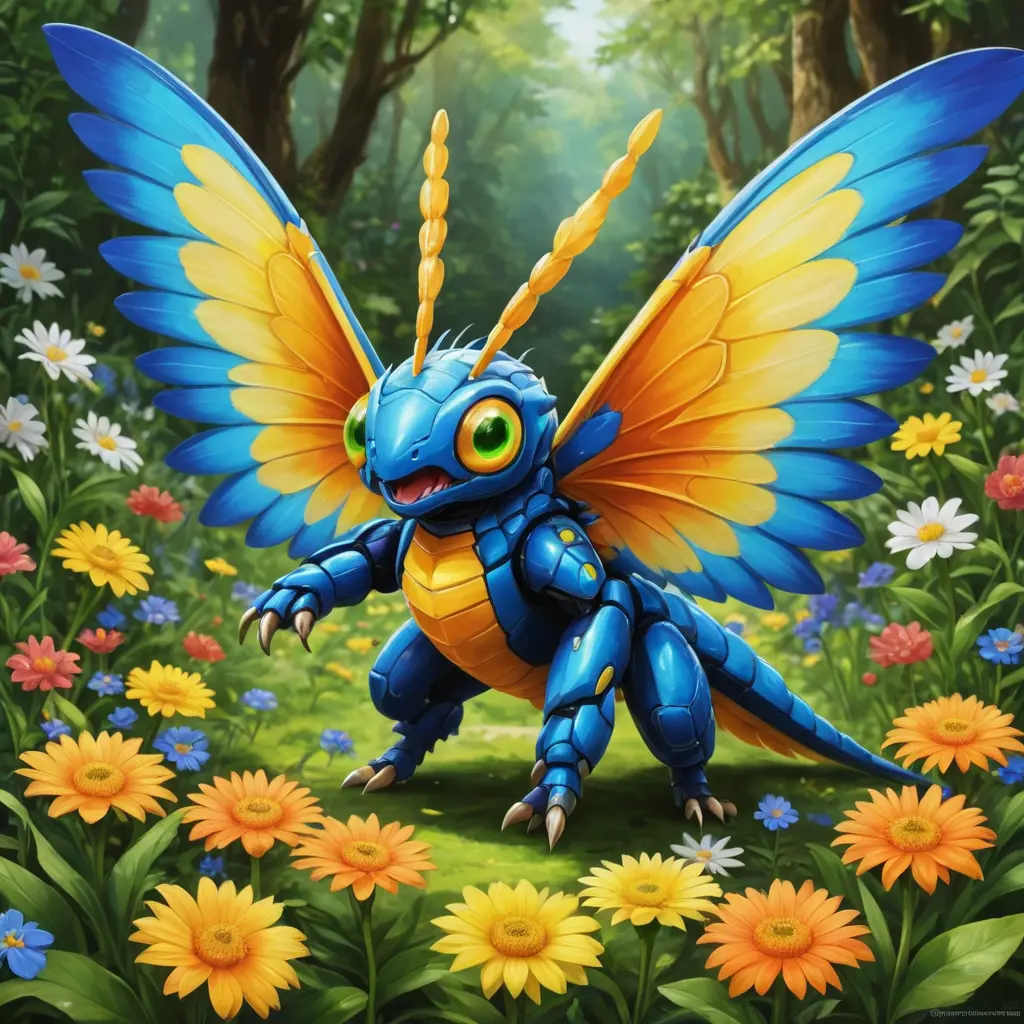 A larva digimon which flies - Gulf Picasso | بيكاسو الخليج