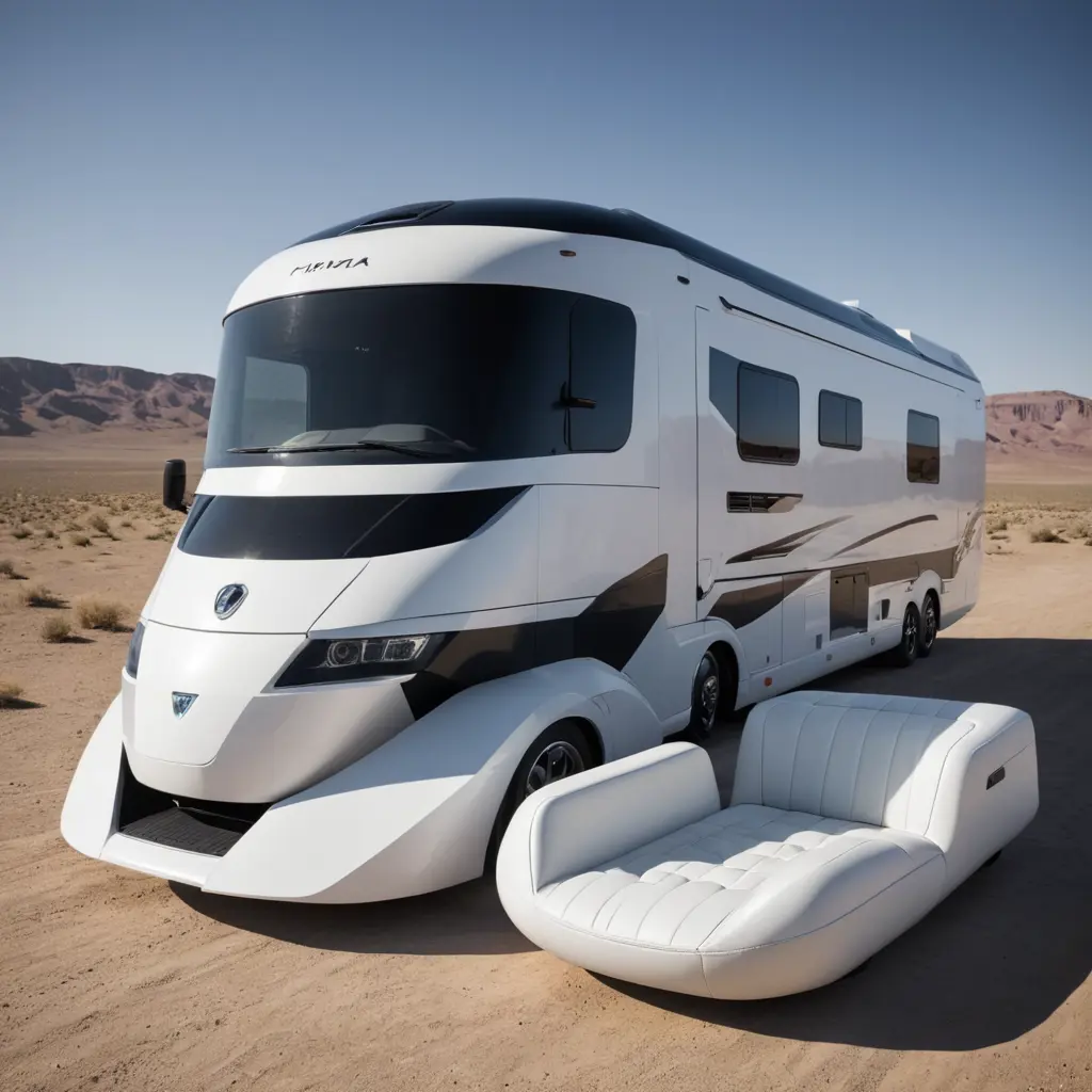 futuristic RV model with ottoman - Gulf Picasso | بيكاسو الخليج