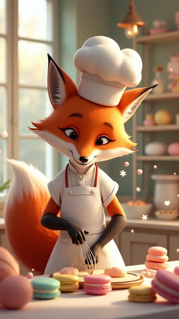 Anthropomorphic Fox Pastry Chef: A - Gulf Picasso | بيكاسو الخليج