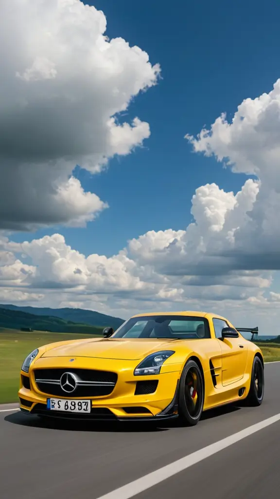 Mercedes Benz Sports car SLS - Gulf Picasso | بيكاسو الخليج