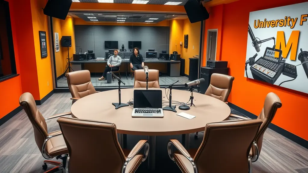 4k radio broadcast studio with - Gulf Picasso | بيكاسو الخليج