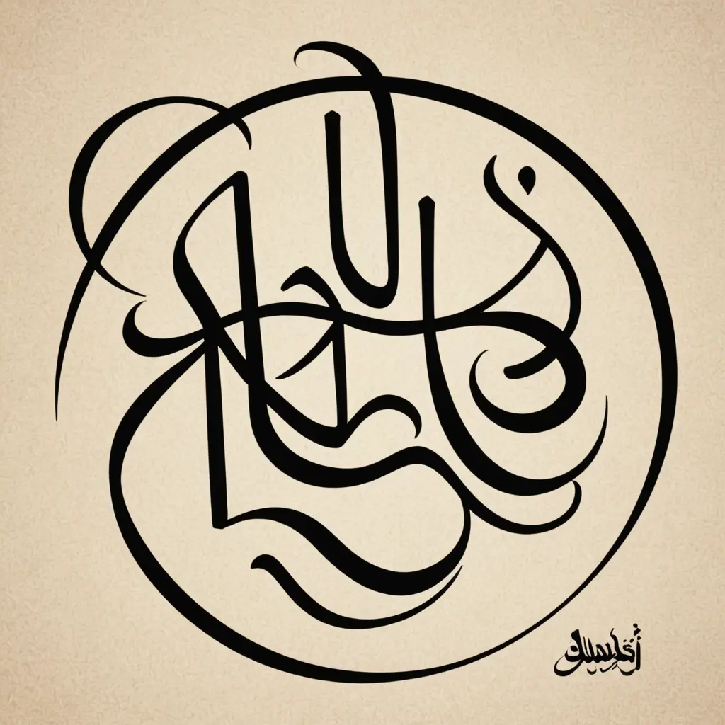 "Awais" Arabic calligraphy - Gulf Picasso | بيكاسو الخليج