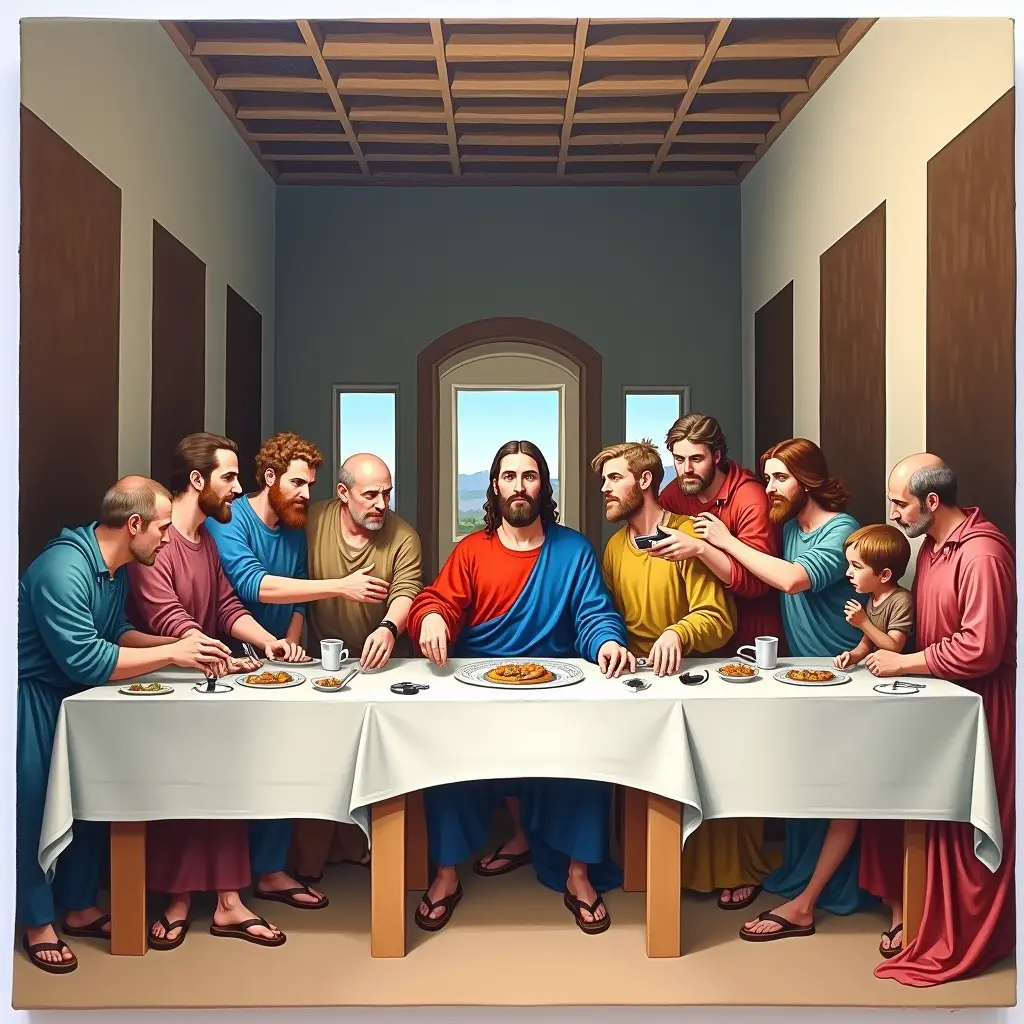 ارسم لي لوحة العشاء الاخير - بيكاسو الخليج | Gulf Picasso