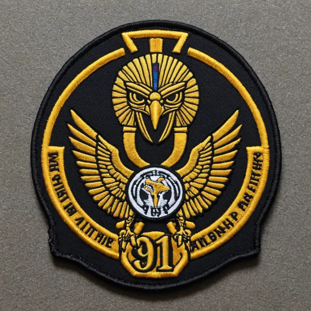 a fighter pilot patch that - Gulf Picasso | بيكاسو الخليج