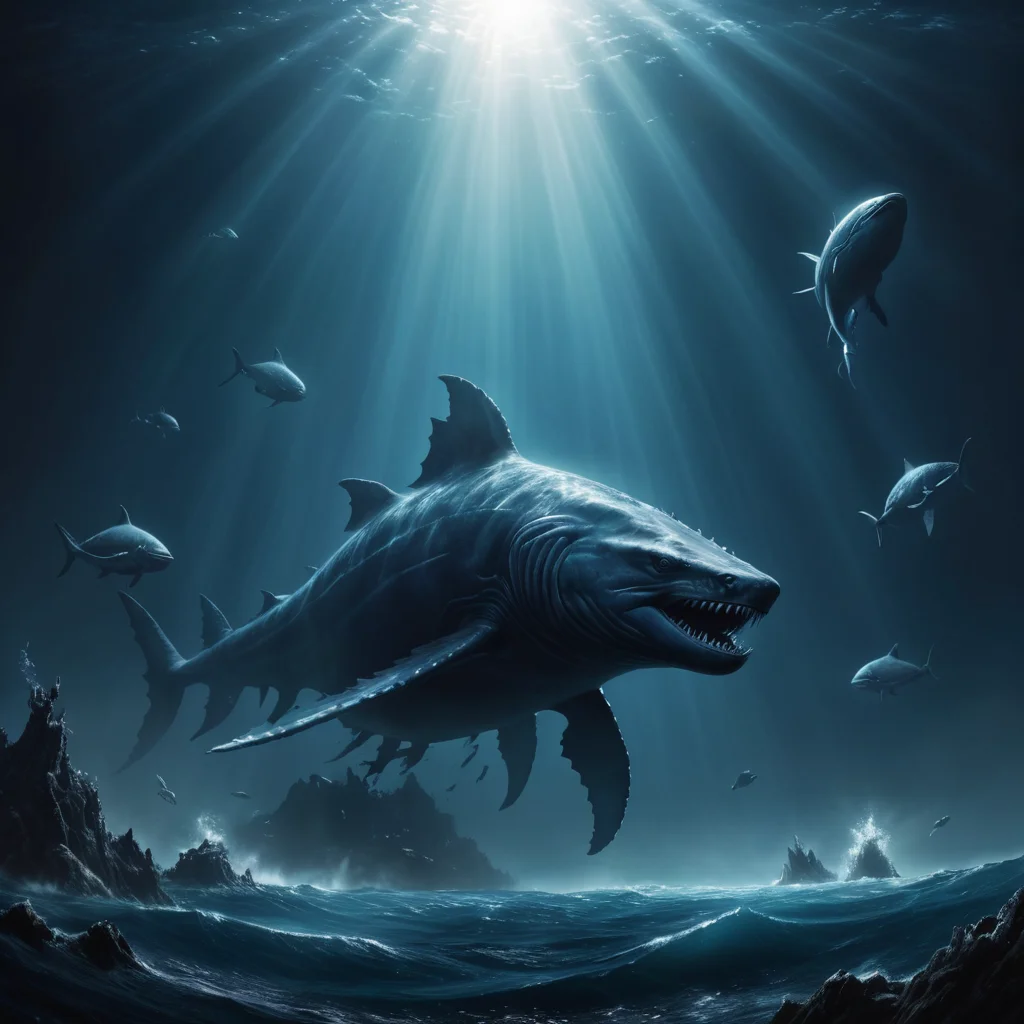 very deep ocean filled with - Gulf Picasso | بيكاسو الخليج