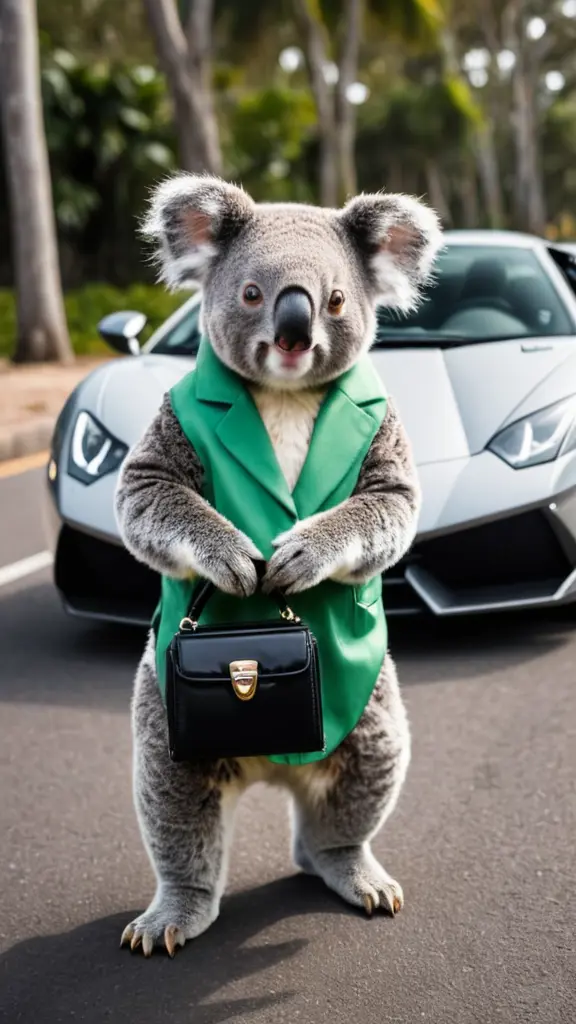 koala wears a fancy - Gulf Picasso | بيكاسو الخليج