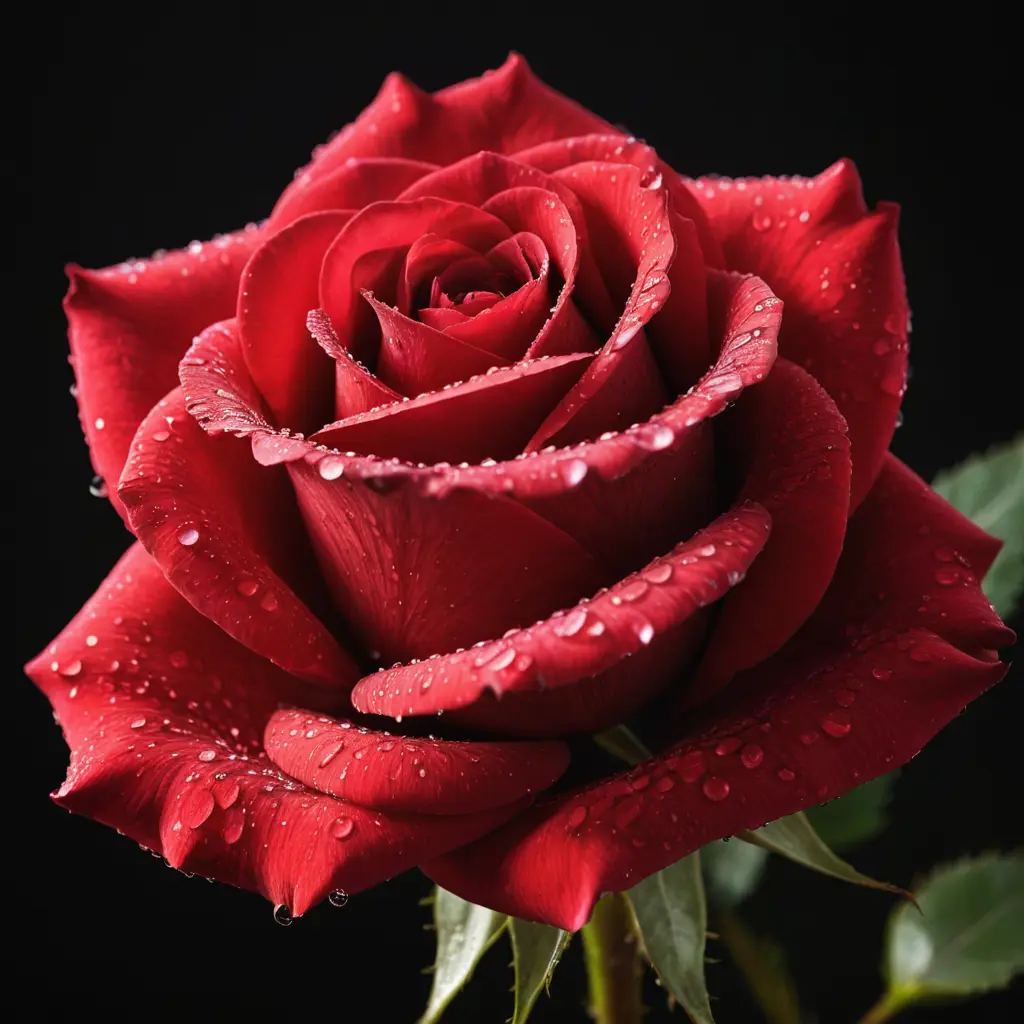 صوره ورده حمره مع إضاءه - بيكاسو الخليج | Gulf Picasso