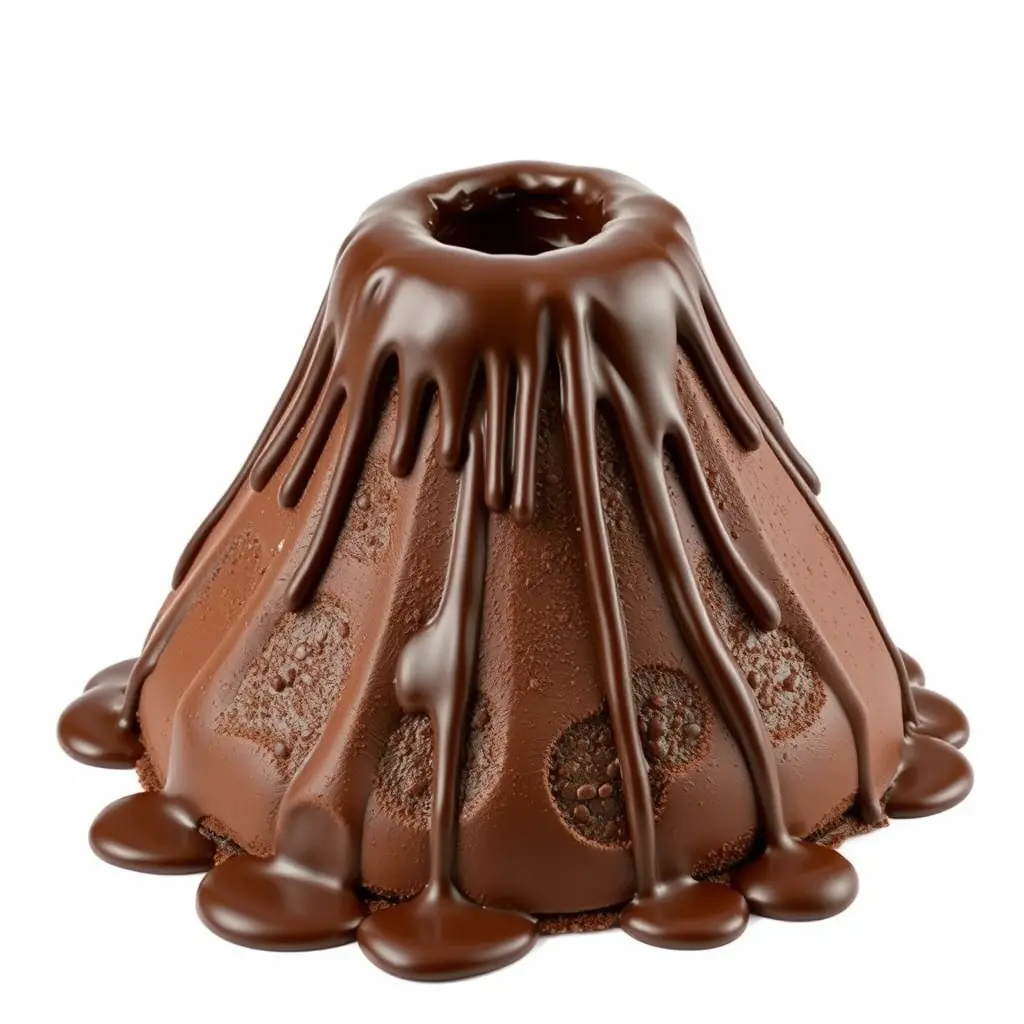 A volcano made of chocolate - Gulf Picasso | بيكاسو الخليج