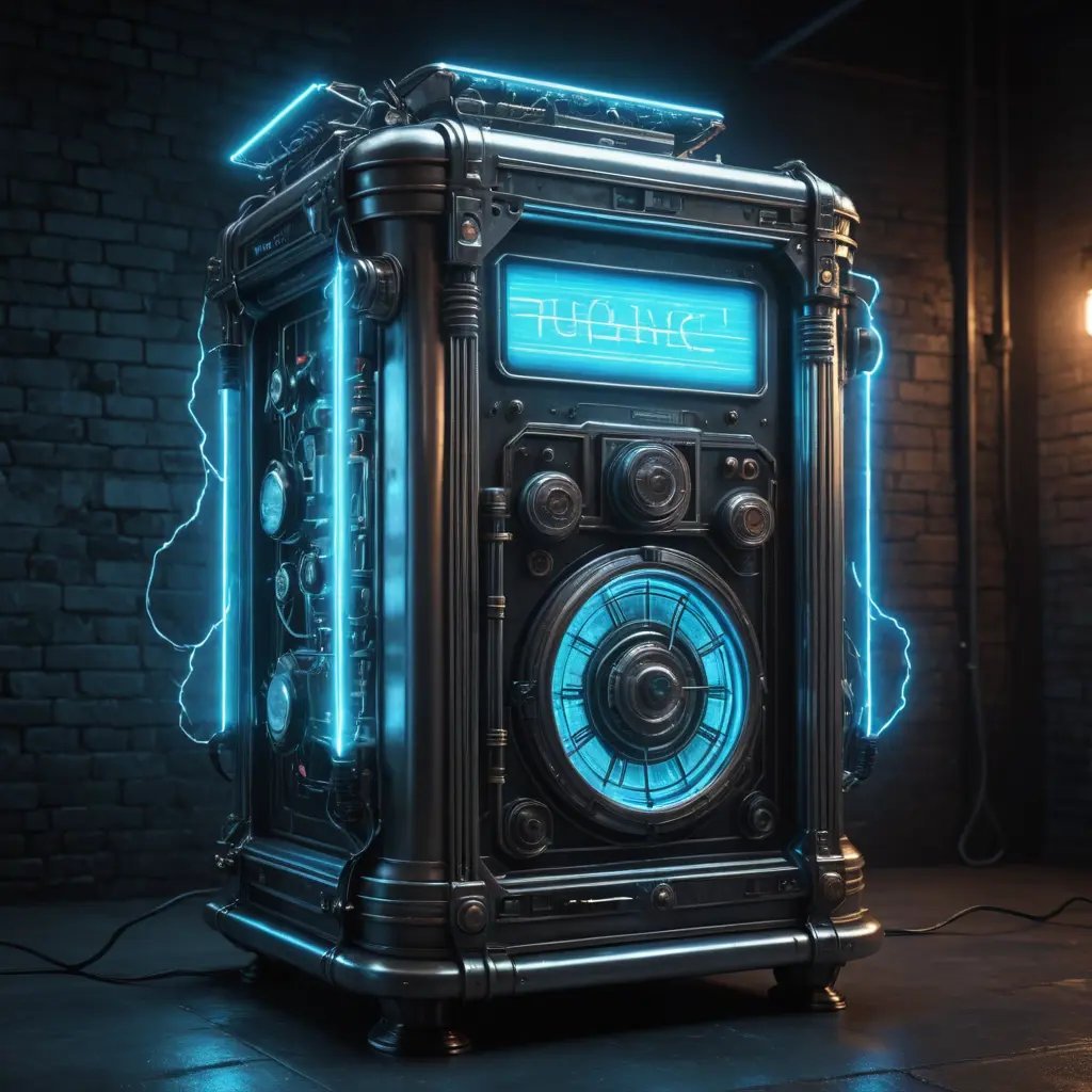 retro futuristic time machine old - Gulf Picasso | بيكاسو الخليج