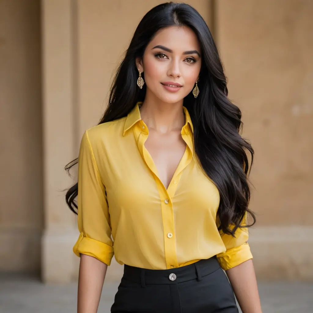 Beautiful latin lady, sparkling eyes, - Gulf Picasso | بيكاسو الخليج