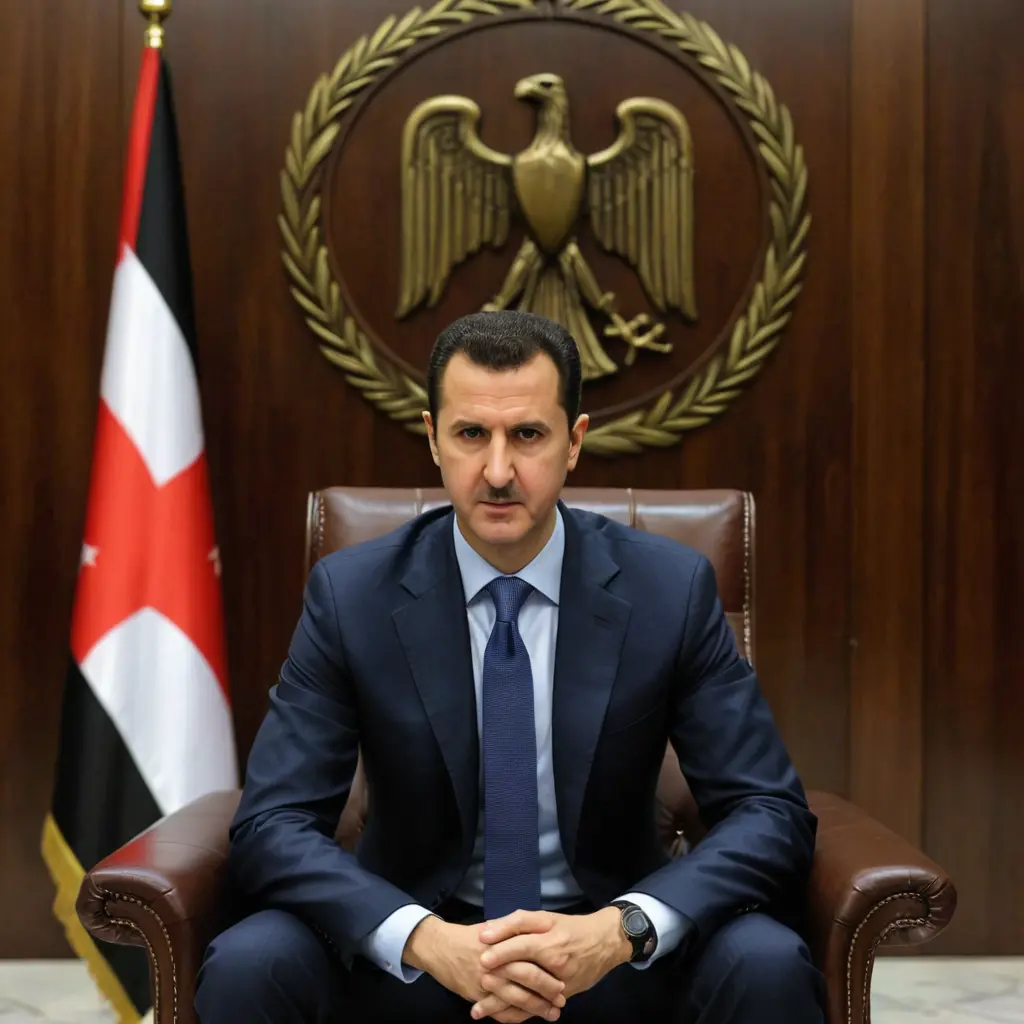 اسد جالس ع كرسي وخلفه - بيكاسو الخليج | Gulf Picasso