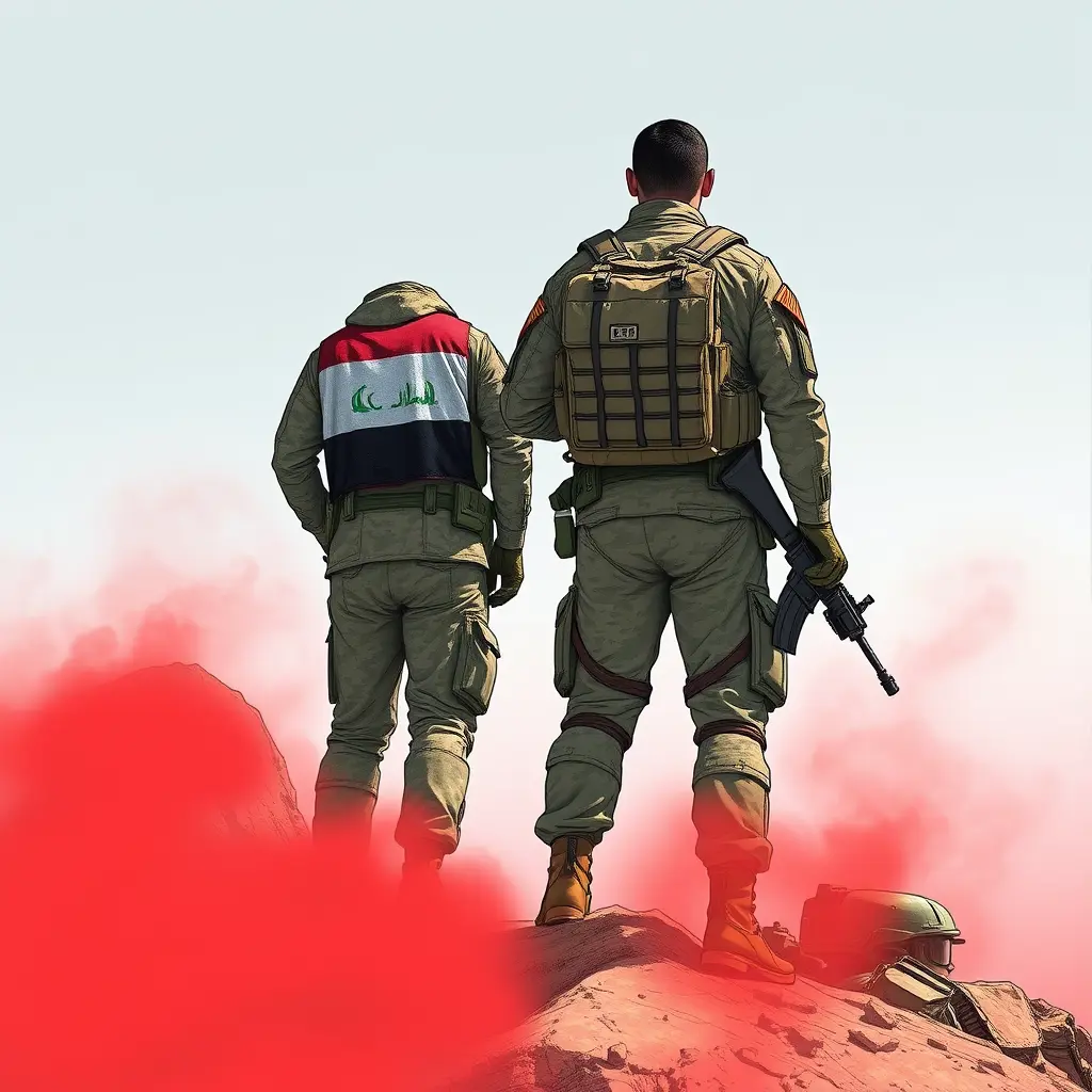 Draw two soldiers from Iraq - Gulf Picasso | بيكاسو الخليج